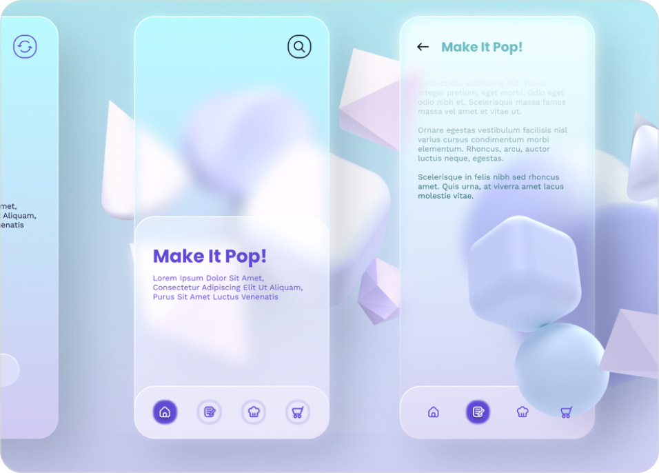Figma Glassmorphism Template